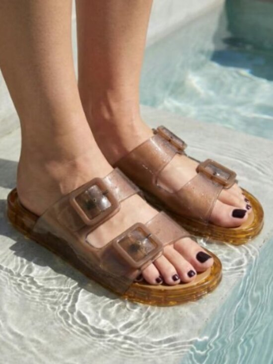 Cushionaire | Shoes | Cushionaire Pool Jelly Slide Sandals For Women ...